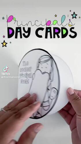 Principal Appreciation Day Cards by Learning in Wonderland | TPT