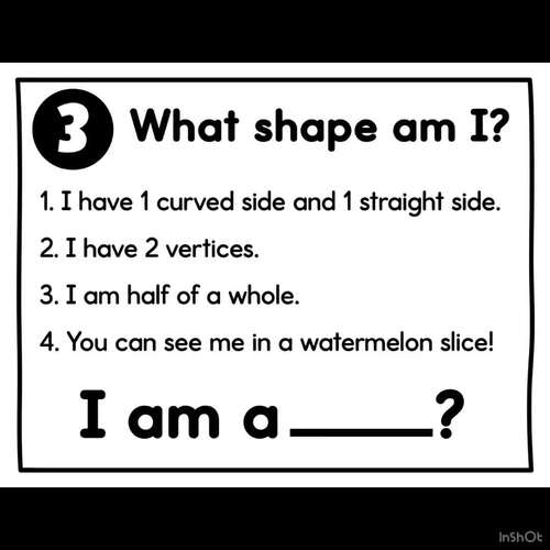 2D Shape Attributes | Geometry ‘Guess My Shape’ Game Activity | Lion Theme