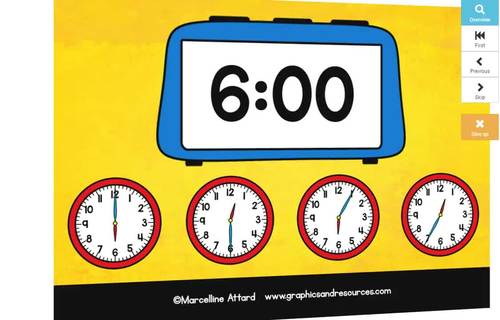 TELLING TIME TO THE NEAREST 5 MINUTES BOOM CARDS DISTANCE LEARNING MATH