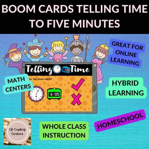 Bundle Boom Cards Telling Time by CBCourtneyCreations | TPT