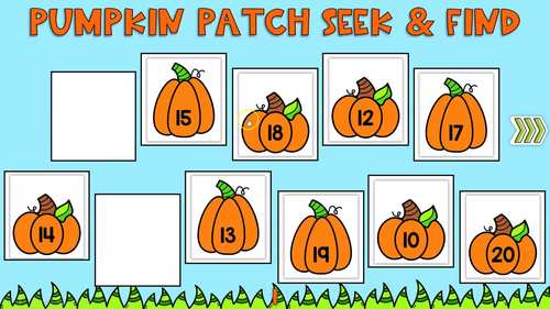 Numbers Seek & Find Digital Game: Pumpkin Patch by Little Playful Learners