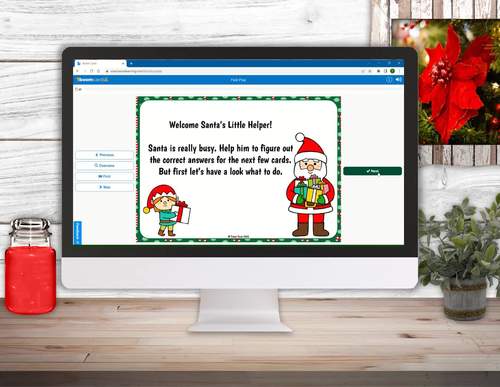 Christmas Equal Groups of Objects Boom Cards™ | Beginning Multiplication