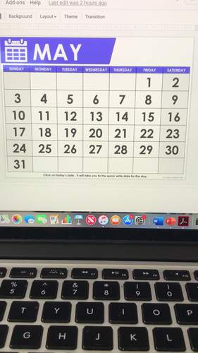 Digital Calendar Quick Write (October) | for Distance Learning | TPT