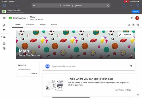 Physical Education Sports Balls ANIMATED Google Classroom Header Banner ...