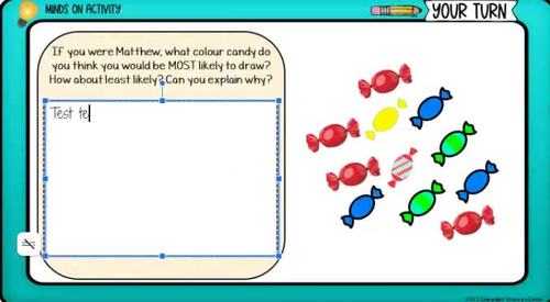 Grade 5 Probability 2020 Ontario Math Digital Google Slides : D . Data