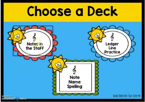 Treble Clef Note Name Game- Interactive and Digital Music BOOM Cards