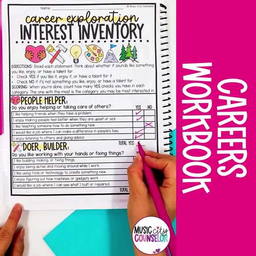 Career Workbook, Career Awareness, Career Interest Inventory SEL ...