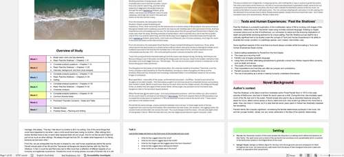 'Past the Shallows' by Favel Parrett - Full Study Guide | TPT