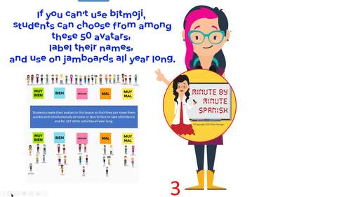 Build Community DL - with 50 Pre-made Avatars for Your Spanish Class ...