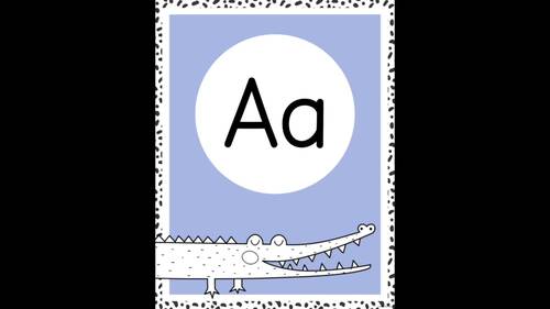 Alphabet Posters - Animal Alphabet Posters - Pastel by A Pawsitive Teacher