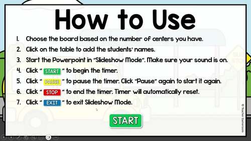Digital Center Rotation Charts | 20 Minute | Classroom Management ...