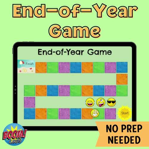 End-of-Year Therapy Game -- Reflection w/ Boom Cards! by Social Work Studio