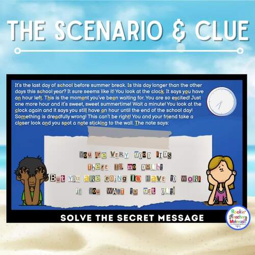 Summer Upper Elementary Digital Escape-End of the Year UPDATED-No ...