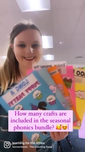 Seasonal Phonics Crafts Bundle by Learning for the Littles | TPT