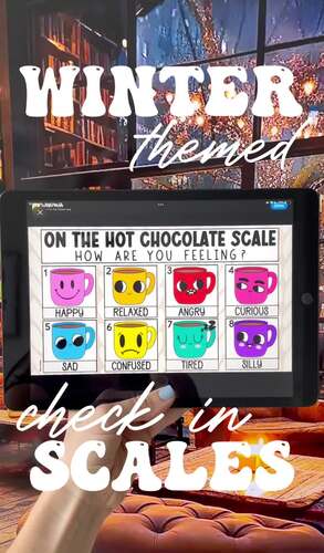 Daily Social Emotional Learning | Check in Scales | Winter Theme