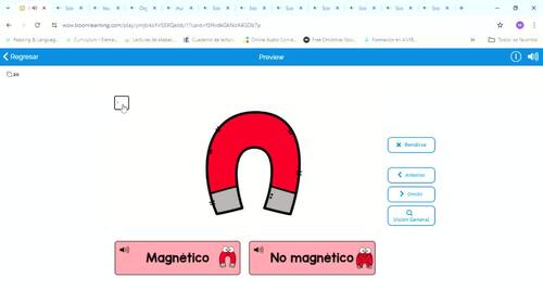 Magnetimo e imánes BOOM CARD | Magnetic Digital Science Activity in Spanish