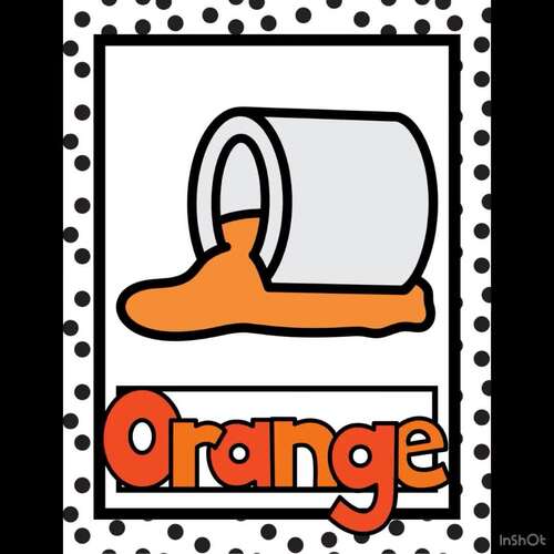 Color Word Posters for Classroom | Paint Theme | Bright & Fun Visuals