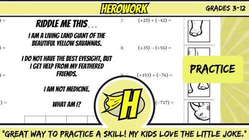 Quadratic Formula Printable Activities - Mystery Pic & Joke Herowork ...