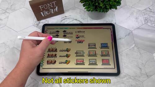 Digital Planner Stickers for Teachers by Teach Travel Math | TPT