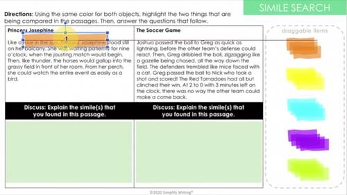 Digital Figurative Language | Digital Practice Activities For Each Type