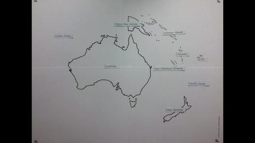 Montessori Maps & Research - Oceania by Child's World Geography | TPT