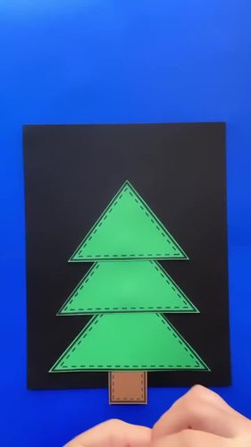 Shape Christmas Tree Craft by Natasha's Crafts - Crafty Teacher Link