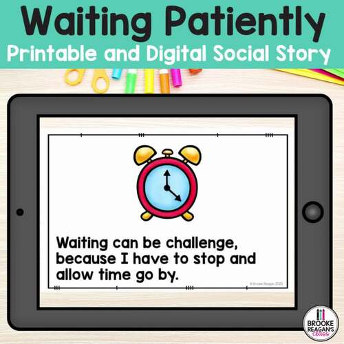 Social Story: Waiting Patiently by Brooke Reagan | TPT