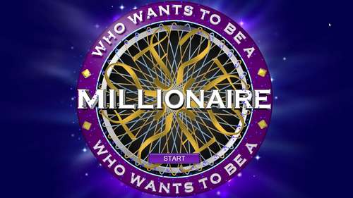 Who Wants to Be a Millionaire Powerpoint template, plays like the TV Show