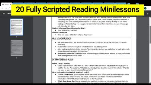 Nonfiction Middle School Reading Unit by Kasey Kiehl | TPT