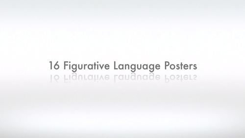 16 Figurative Language Posters for Middle and High School Classroom