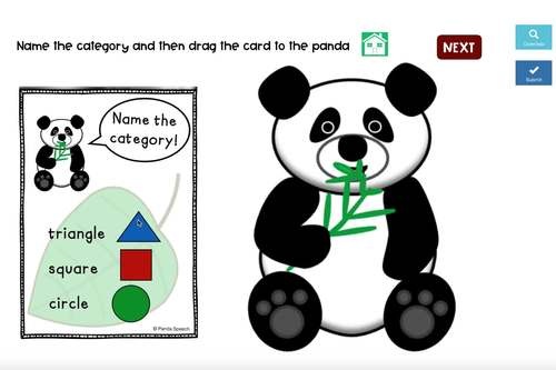Panda Category Cards: Speech Therapy + BOOM Cards by Panda Speech Therapy