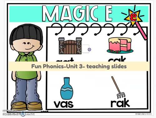 Kindergarten Fun Phonics Unit 3 for Google Slides Distance Learning