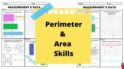 Measurement and Data Unit l Worksheets l Math Test Prep or Homework