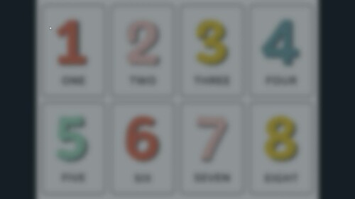 White Colorful Numbers From 1 To 20 Flashcards by The Bubble Gum Brain