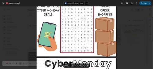 Cyber Monday Word Search for All Ages! - Printable Color PDF | TPT