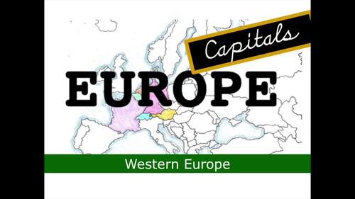 Memorize Europe CAPITALS Lesson Plan Audio Mp3 Worksheets Stream Video
