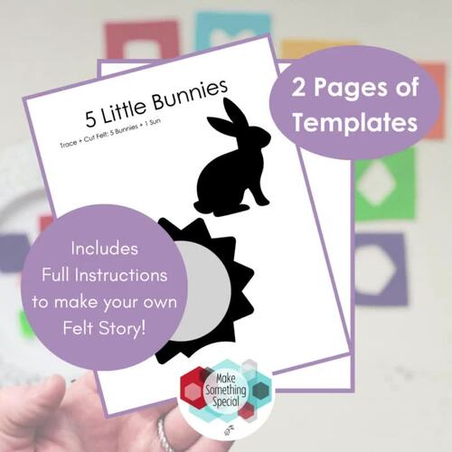 Bunny Felt Story DIY | Make Your Own Rabbit Flannel Story | TPT