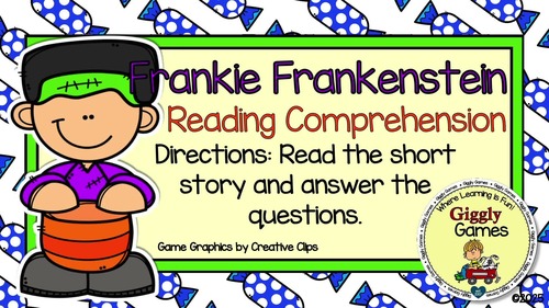 Frankie Frankenstein Reading Comprehension Fall Digital Resources