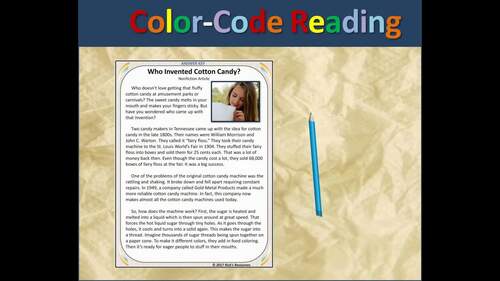 Science of Reading Comprehension Skills: Color-Coding Text Evidence ...