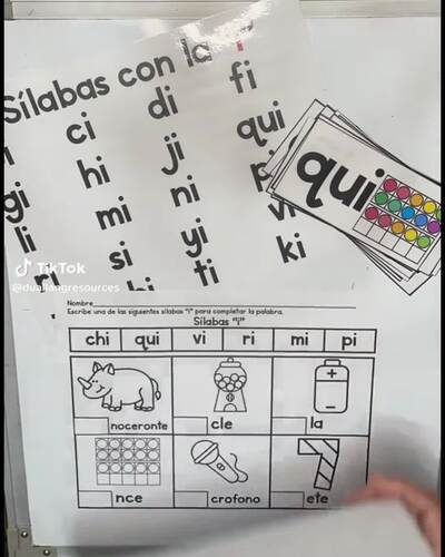 Sílabas “I” Actividades by Dual Language Resources | TPT