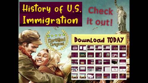 History of U.S. Immigration though the Gilded Age - 35 fun slides with ...