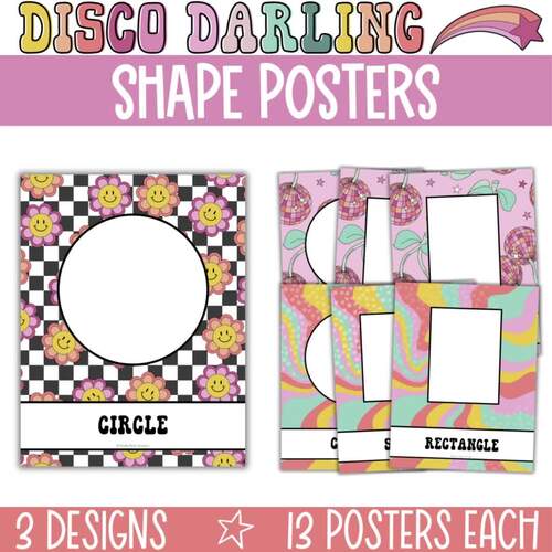 Desert Shape Posters / 2D Shape Posters Display / Geometry Posters Math ...