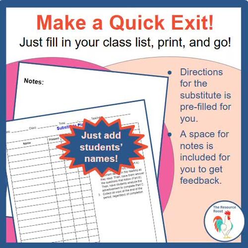 Emergency Sub Plan- Chinese Americans in the West, Reading and Activities