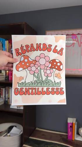 French Classroom Posters | Kindness and Self-Love by mmerainbows