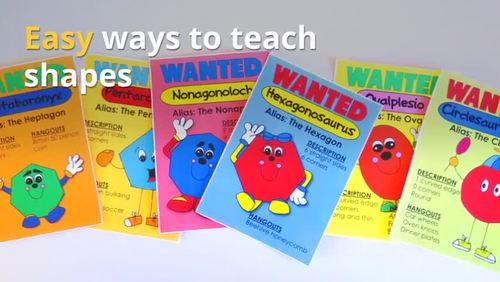 2D Shape Bingo and Poster Pack | 2D Shapes Activity by Top Notch Teaching