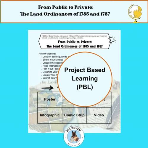 HSS 8.3.2 The Land Ordinances of 1785 and 1787 PBL Choice Board
