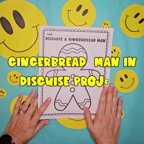 Gingerbread Man In Disguise Project - Art - Writing - Christmas - Winter