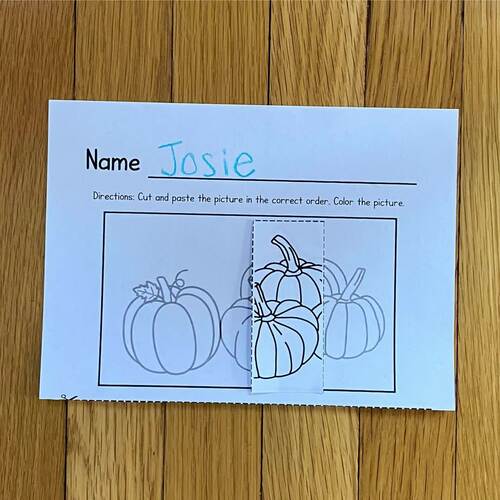 Fall Cutting Practice - Halloween Coloring Pages - Autumn Cut and Paste ...