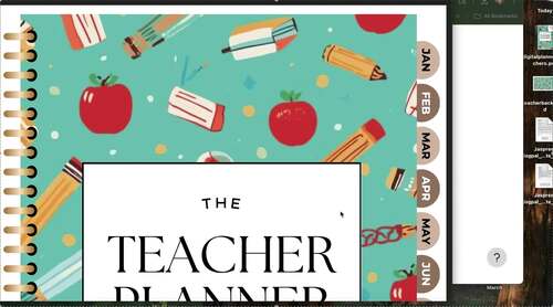 Digital Teacher Planner | Motivational Calendar with Monthly Quotes ...