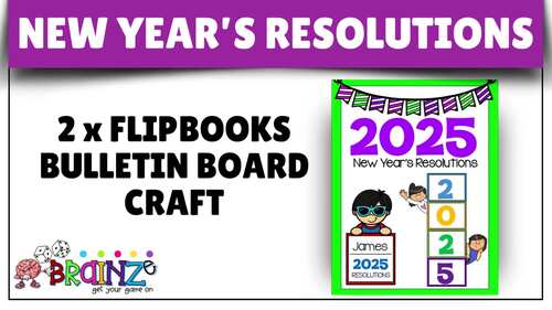 2025 New Year's Activities - Resolutions Foldables Back to School ...